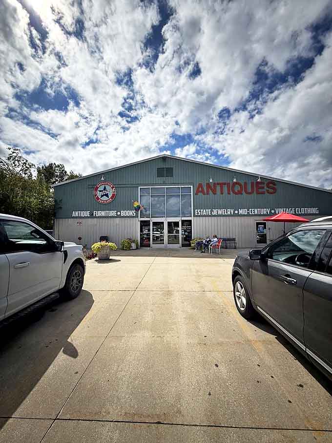 From this angle, you'd never guess the building contains thousands of stories waiting to be continued in new homes.