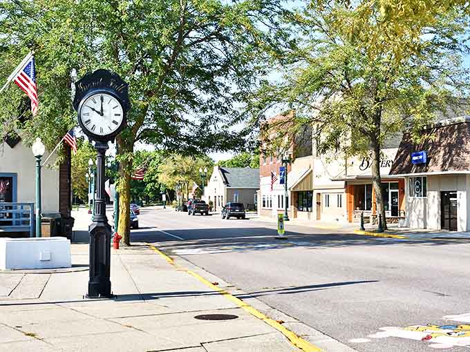 The town clock on Prentice Street doesn't just tell time&mdash;it anchors the community in a shared appreciation for both history and present moments.