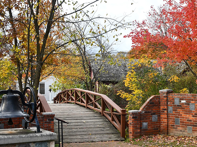 Crossing this wooden footbridge feels like stepping into a painting, the kind that makes you wonder if life was simpler then or we've just complicated it unnecessarily.