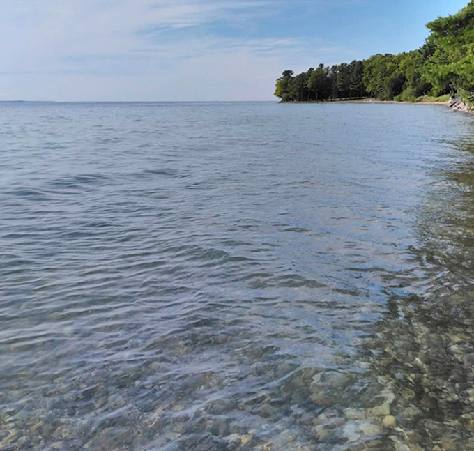 Crystal clarity that makes you question reality – is this really Michigan or did someone drop the Mediterranean in the Midwest?