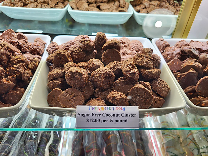 Sugar-free coconut clusters proving that "healthy option" doesn't have to mean "taste sacrifice" in the world of sweets.
