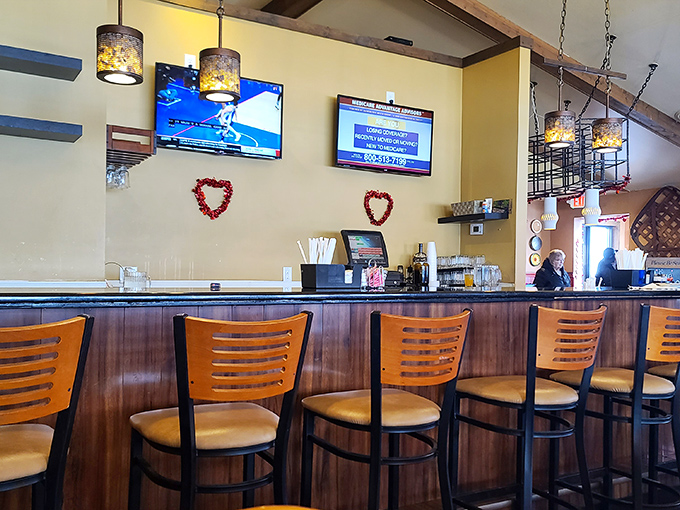 Counter seating where regulars exchange friendly banter with staff who remember not just your order, but your story.