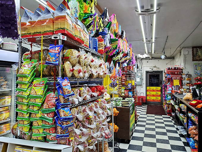 The grocery section offers authentic Mexican products you won't find at your regular supermarket, making this a true destination.