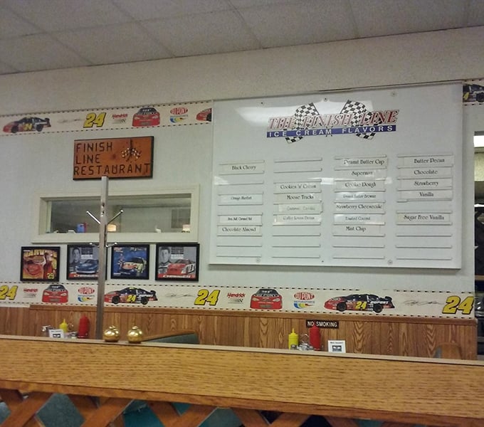 The ice cream flavor board promises cold comfort in flavors from classic vanilla to more adventurous options &ndash; a sweet finish to any meal.