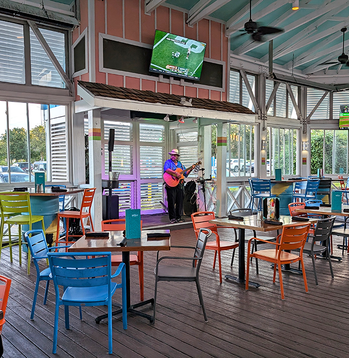 Live music transforms dinner into an island celebration, with rhythms that make it impossible not to move in your seat.