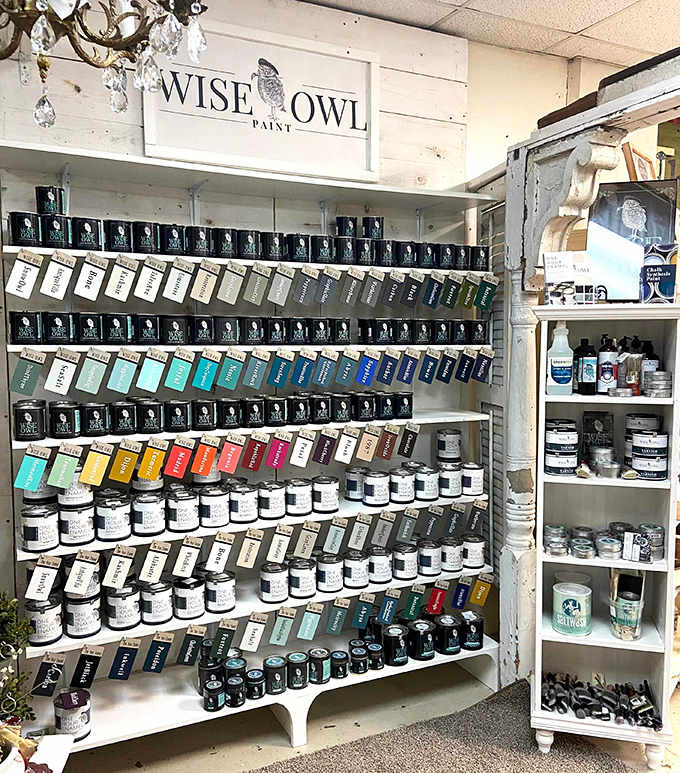 Wise Owl Paint products in every imaginable shade give DIY enthusiasts the tools to transform thrift store finds into showroom-worthy pieces.