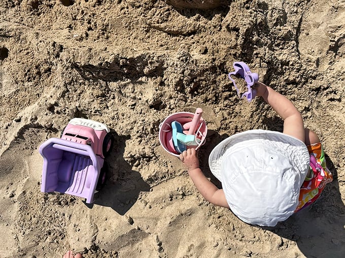 Childhood engineering at its finest &ndash; where sand castles and imagination are the only building permits required.