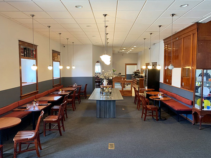 The dining room balances intimacy with openness &ndash; where conversations flow as smoothly as the wine and nobody can hear you negotiate for a bite of someone else's dessert.