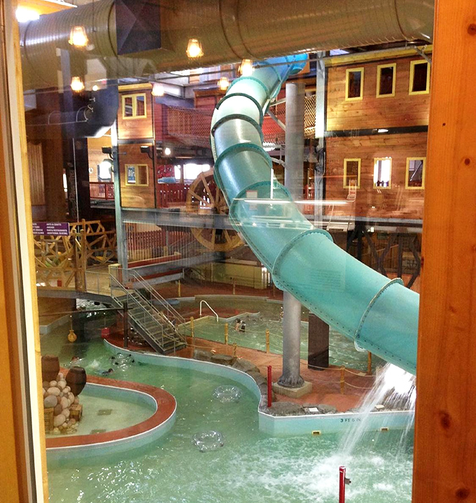 Catch a wave in Michigan! The wave pool brings ocean-like undulations to this landlocked location for body-surfing excitement.