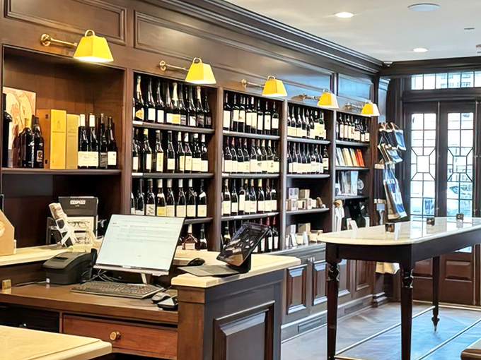 Bottles line the shelves like literary companions, each one waiting to enhance your next great reading adventure.