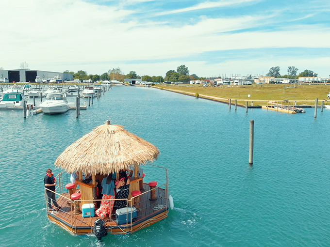 The full marina operation shows this isn't some fly-by-night setup, it's a legitimate business dedicated to the serious pursuit of waterborne fun and relaxation.