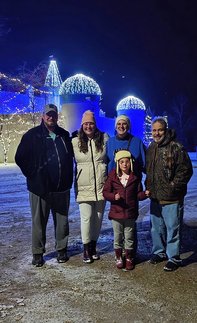 Families gather to experience the magic of the castle, creating memories that will last long after their visit.