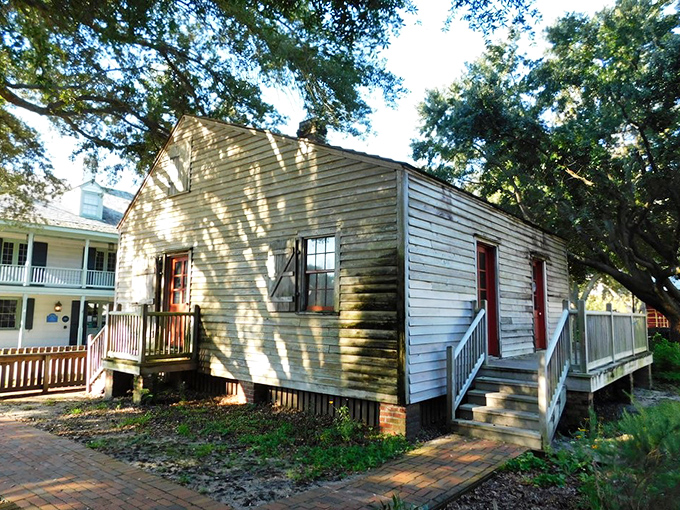 Morning sunlight plays across weathered clapboards, highlighting the simple dignity of a structure built for living, not showing off.
