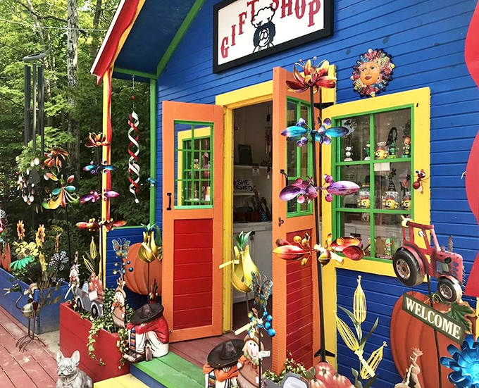 The gift shop explodes with color like a pi&ntilde;ata of retail therapy, offering treasures that bring the restaurant's joy home with you.