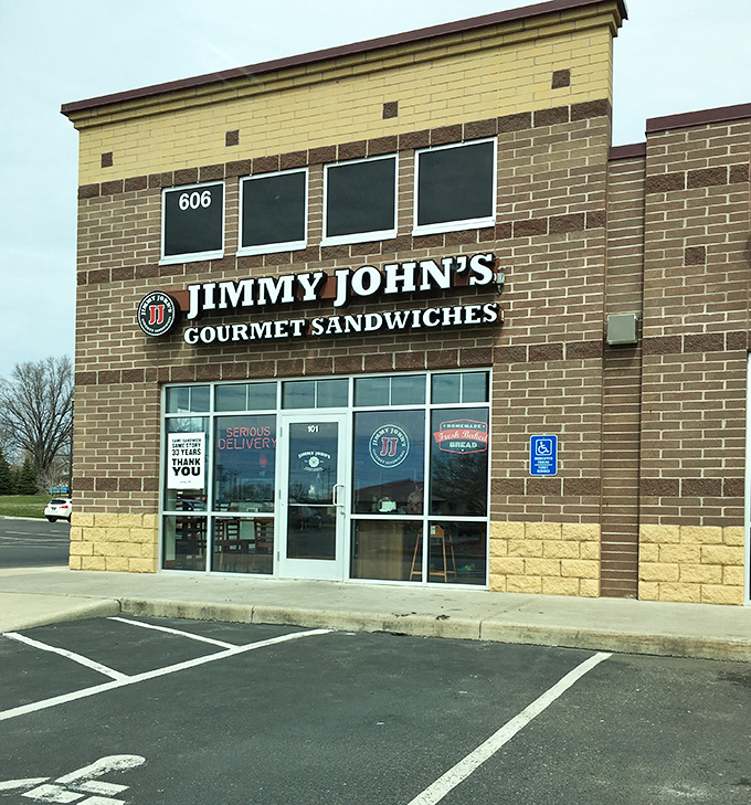 Jimmy John's represents Buffalo's blend of small-town charm and modern convenience, where national brands coexist with local establishments. 