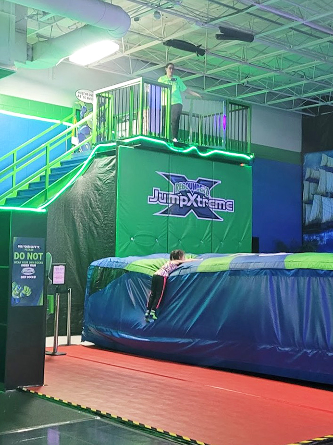 The Jump Xtreme Tower: that moment of decision between "this looks awesome" and "why am I voluntarily stepping off a perfectly good platform?"