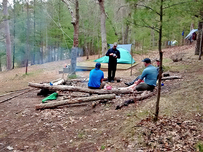 Campfire conversations and tent-side tales &ndash; where the day's hiking adventures transform into tomorrow's favorite memories.