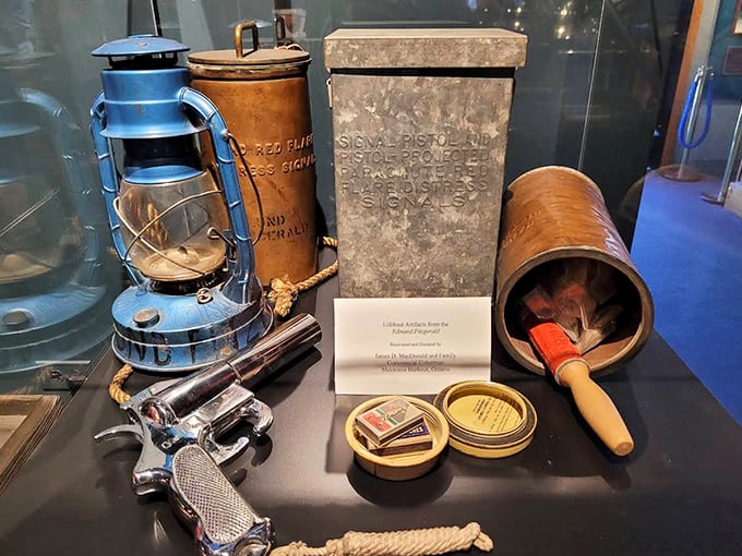 These humble lifeboat artifacts&mdash;lanterns, flares, and emergency supplies&mdash;were often the last hope for sailors facing Superior's legendary November gales.