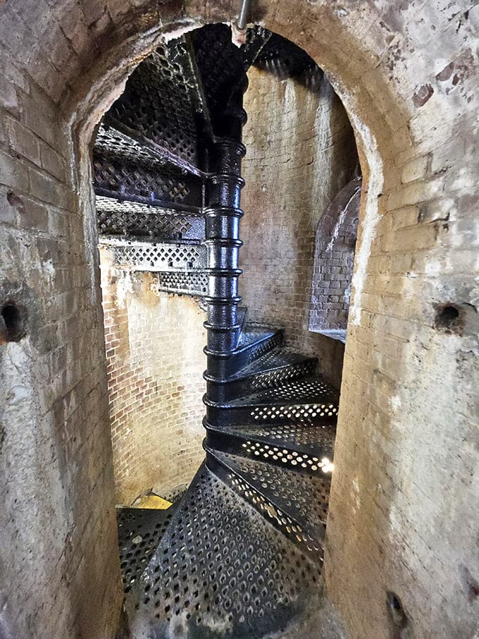 These spiral stairs lead to the fort's upper levels &ndash; each step taking you deeper into a world where the line between past and present blurs.