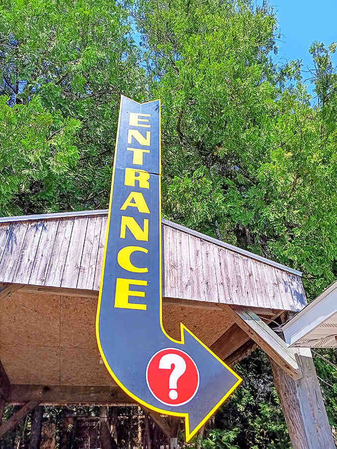 The unassuming entrance belies the wonderland of perceptual puzzles waiting inside &ndash; Michigan's favorite optical illusion since the 1950s.