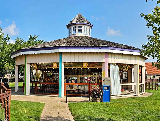 This carousel building is where childhood memories are manufactured, one hand-painted horse at a time.