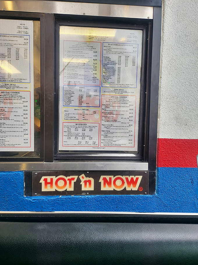 This isn't just an order window, it's a portal to a parallel universe where fast food actually looks like the pictures on the menu.
