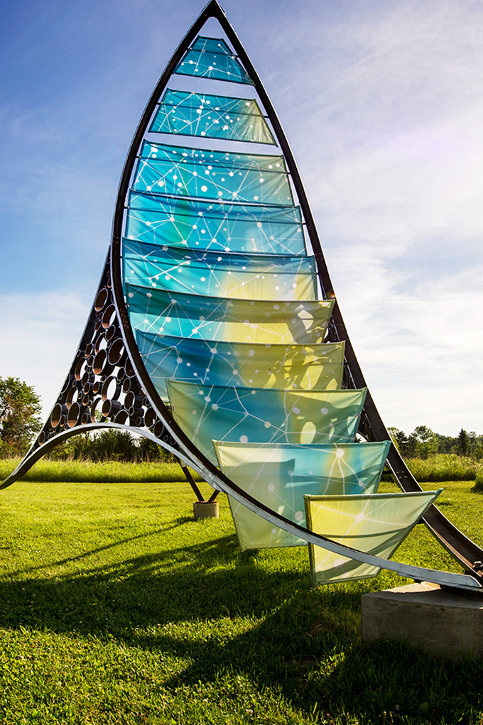 Sail-like displays catch both wind and imagination, creating a visual symphony that never plays the same tune twice.