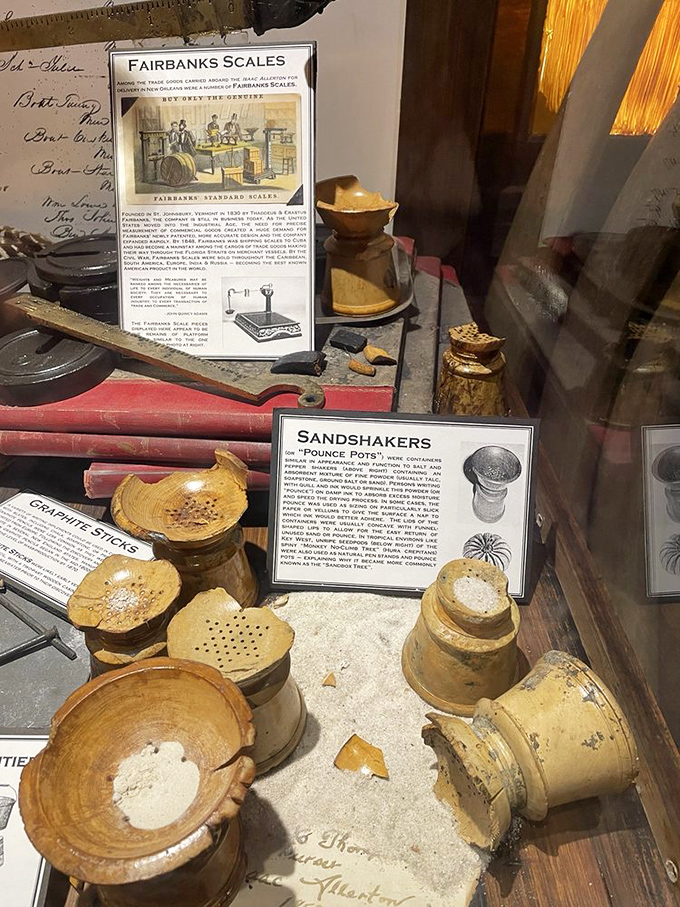 Sandshakers: the original "blow on it to make it dry faster" technology before God invented USB-powered fans.