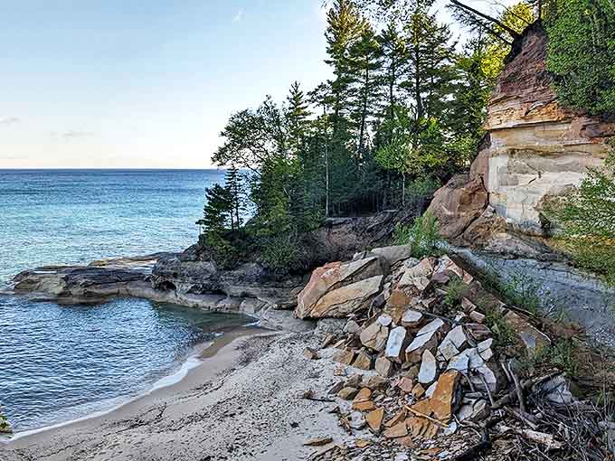 These ancient sandstone cliffs have been telling Superior's secrets for millennia &ndash; if only we could understand their whispers.
