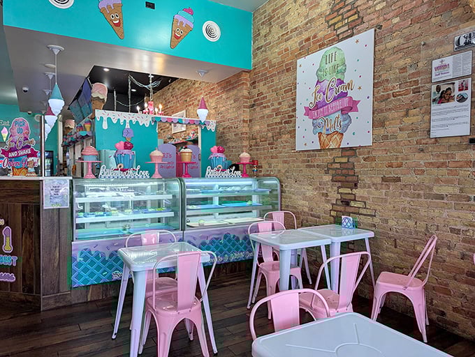 At the counter, culinary magic happens as friendly staff transform simple ingredients into memorable treats with a side of genuine Michigan hospitality.