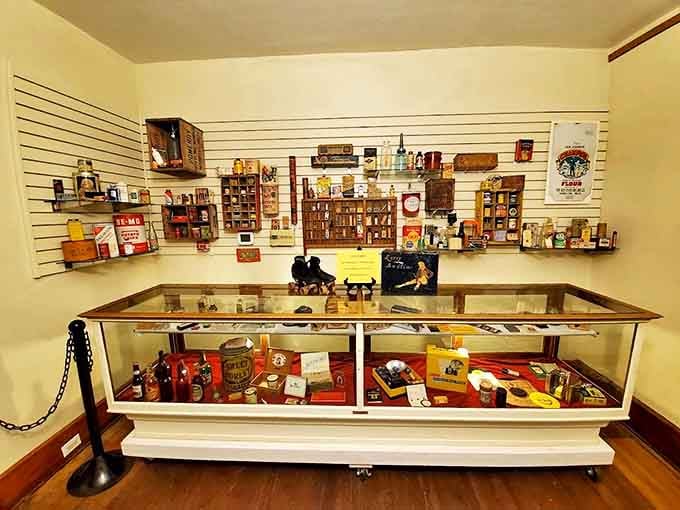 Remember when packaging was an art form? This nostalgic collection of vintage product containers evokes grocery stores of yesteryear.