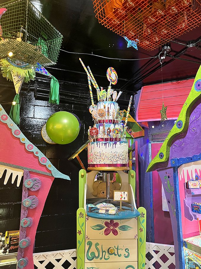 A towering confection that defies gravity and good sense &ndash; proving that sometimes more IS more in the world of sweets.