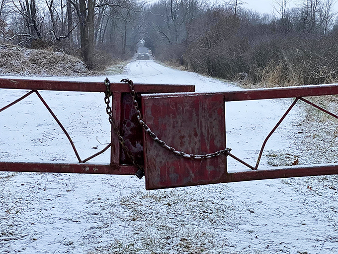 Winter transforms the guardian gate into something from a fairy tale &ndash; beautiful, forbidding, and impossibly still.