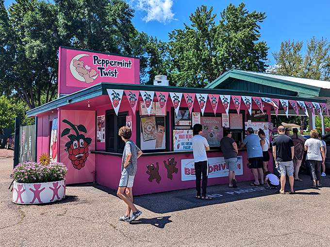 The line of eager customers isn't deterred by wait times&mdash;they know that patience is rewarded with burger perfection and shake euphoria.