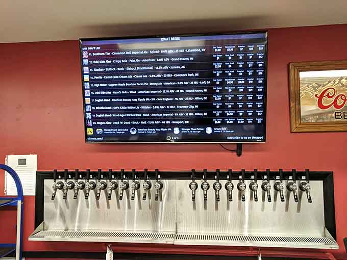 With this many draft beer options, finding your new favorite brew is practically guaranteed, making every visit a tasty research project.