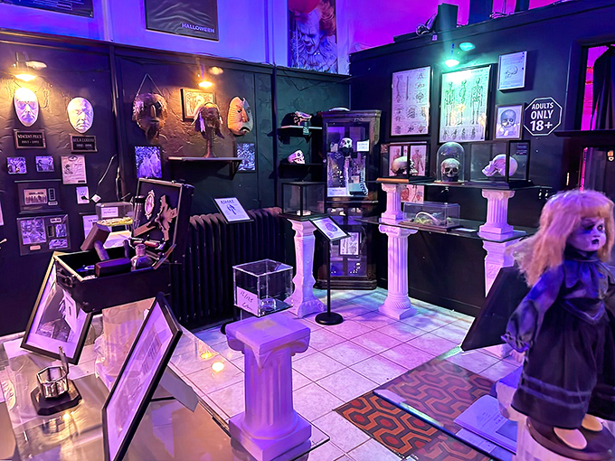 The "Adults Only" section houses exhibits too intense for younger visitors &ndash; where the truly disturbing aspects of horror reside.