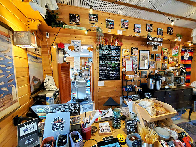 The indoor space extends the quirky charm with vintage furniture, local artwork, and enough personality to make any coffee shop jealous.