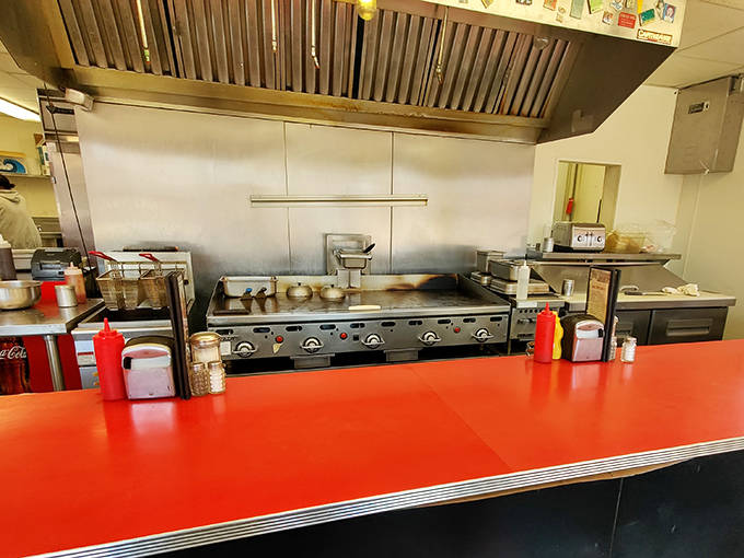 Behind every great meal is a well-organized kitchen – the Band Box's compact cooking space proves you don't need fancy equipment to create memorable food.