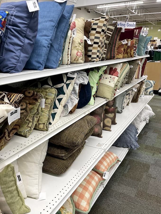 Pillow talk! This colorful collection of cushions offers instant home makeover potential &ndash; mix, match, and refresh your space for pocket change.