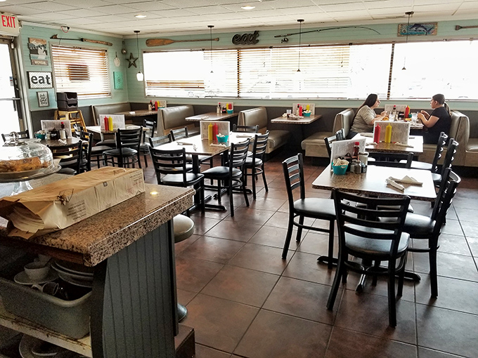 Cozy booths invite lingering conversations and the kind of meals where dessert isn't optional&mdash;it's mandatory.