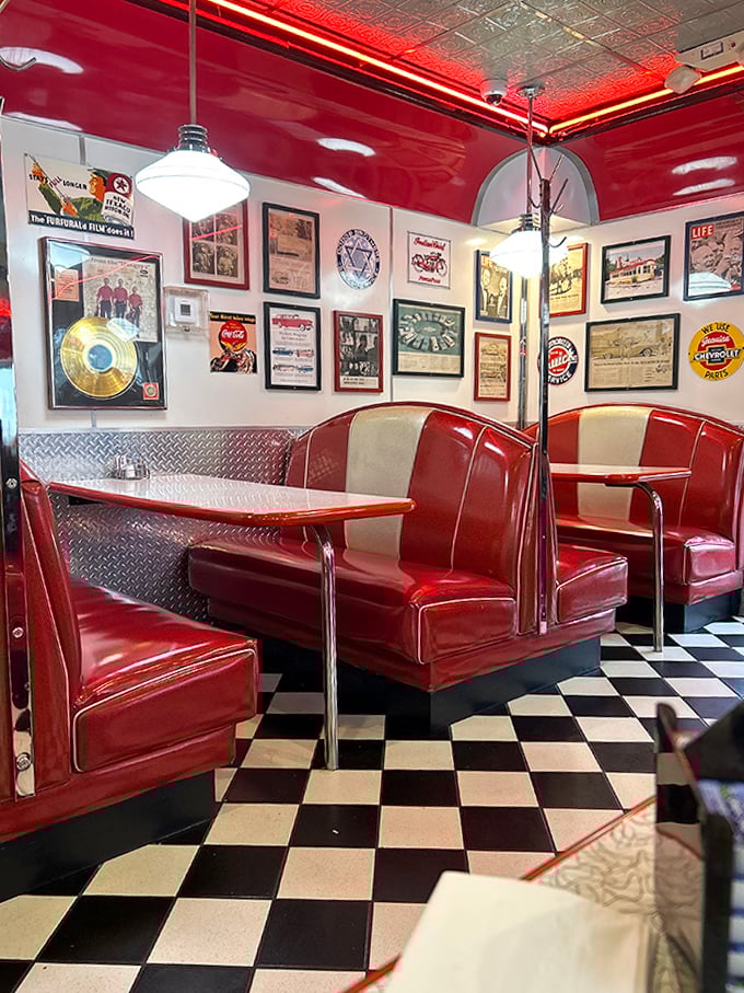 A museum of mid-century memorabilia where vintage advertisements remind us when everyone looked impossibly happy about household appliances.