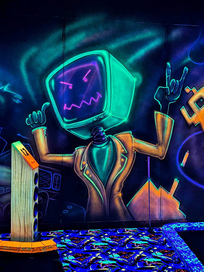 Navigating this hole requires putting past a computer character who's clearly seen things you wouldn't believe in the digital realm.