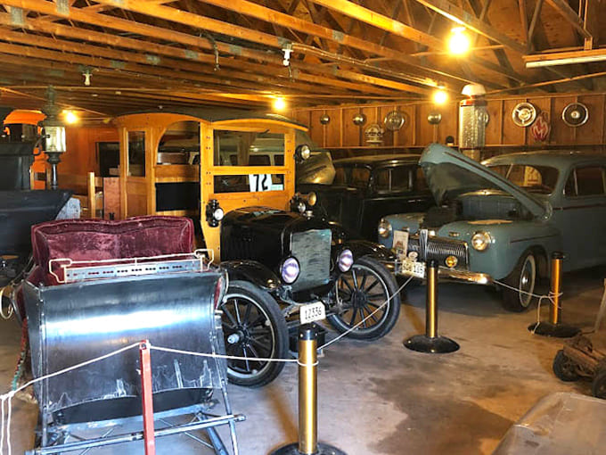 The auto exhibit showcases vehicles that revolutionized transportation, from early Model T's to classic cars that our grandparents considered cutting-edge technology.