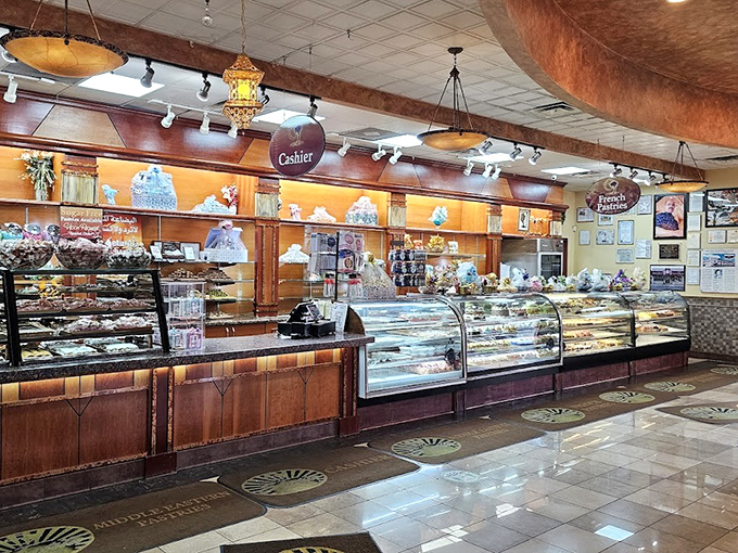 Behind these gleaming counters, traditions are preserved one phyllo sheet at a time, as recipes passed through generations come to delicious life.
