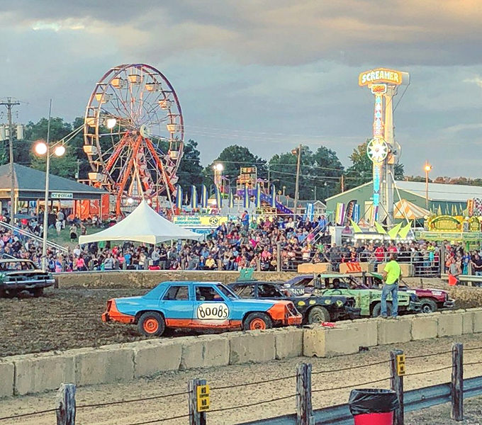 The Chelsea Community Fair lights up summer nights with classic carnival rides and demolition derbies that bring out everyone's inner child.