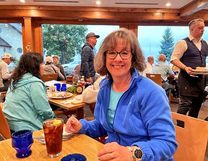 Diners: Happy customers enjoying the warm atmosphere and hearty Swedish fare that keeps them coming back through Wisconsin's changing seasons.