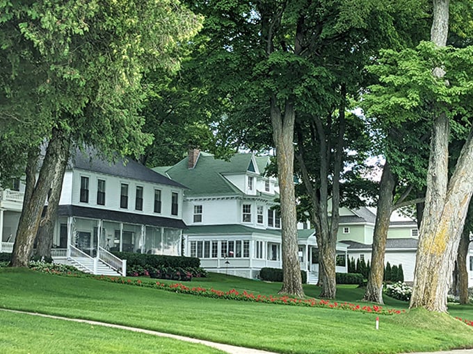 Grand summer homes stand like elegant ladies along the shore, their wraparound porches perfect for marathon rocking chair sessions and sunset cocktails.