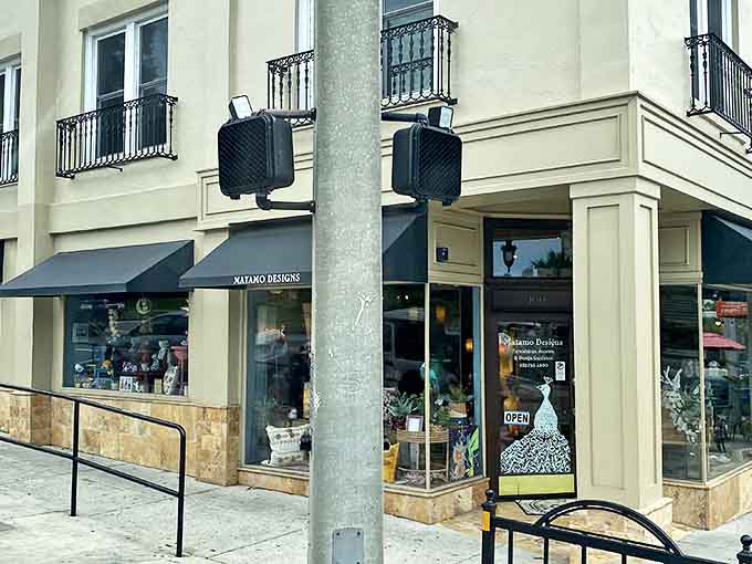 Matamo Designs showcases local artistry in a boutique setting, where window shopping becomes an adventure in creative discovery.