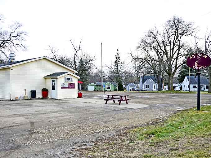 My Place Diner promises the kind of breakfast that requires napping afterward, served with coffee strong enough to make your spoon stand at attention.