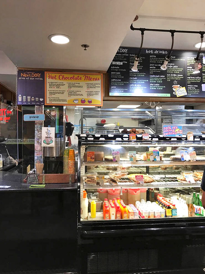 The service counter showcases an array of daily pastries and drinks, where friendly staff guide you through options with the enthusiasm of sharing their favorite secret.